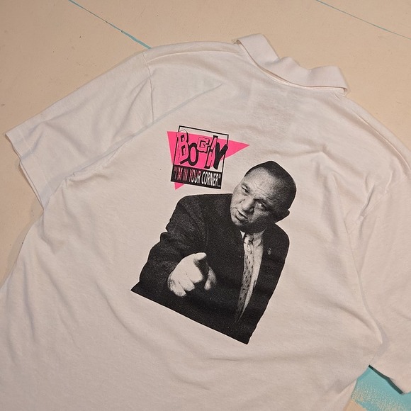 Russell Athletic | Shirts | Vtg M Bogey In Your Corner White Poly Cott ...